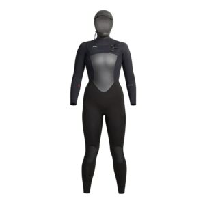 xcel womens infiniti 5/4mm hooded fullsuit - black | 4