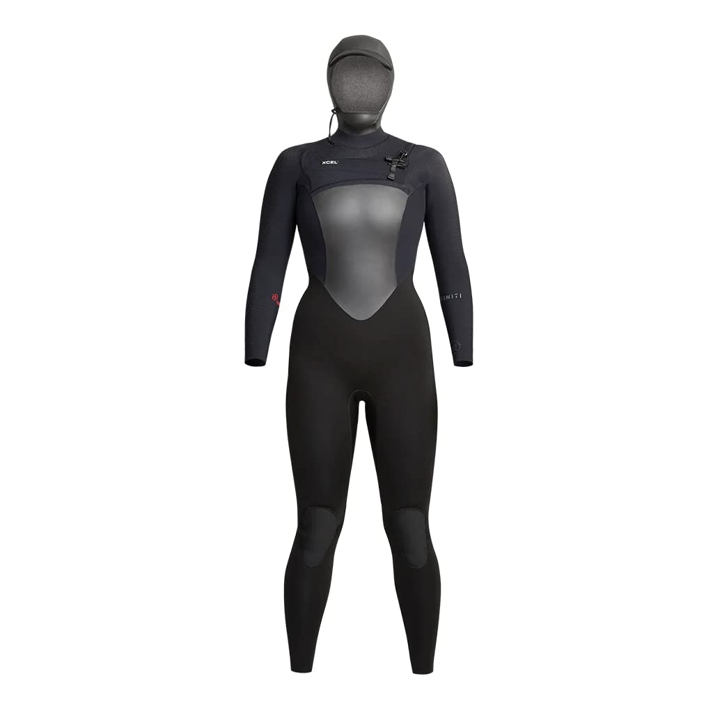 XCEL Womens Infiniti 5/4mm Hooded Fullsuit - Black | 4