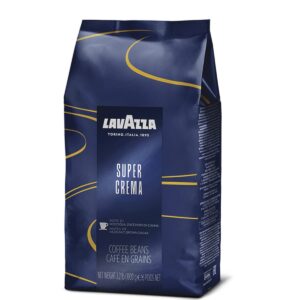 Lavazza Qualità Oro Whole Bean Blend, Medium Roast, 2.2 Pound (Pack of 1) & Super Crema Whole Bean Coffee Blend, Medium Espresso Roast, 2.2 Pound (Pack of 1)