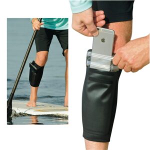 drft waterproof leg phone pouch for swimming, paddle boarding, kayaking, snorkeling - fits iphone 11, 12, 13, 14, 15, pro, galaxy a14, s23, a54, a34, s9+, s10+, s20, s21, s22 black