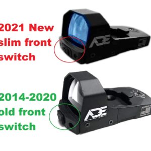 Ade Advanced Optics RD3-006B-2 Green Dot Sight for Handgun - Compatible with Doctor/Venom/Fastfire Footprint Red Dot