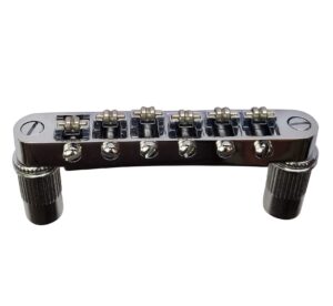 tune-o-matic bridge w/roller saddles for epiphone les paul, sg, es, dot, chrome color