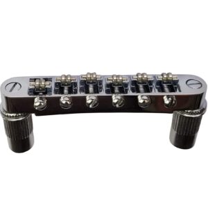 Tune-O-Matic Bridge w/Roller Saddles for Epiphone Les Paul, SG, ES, Dot, Chrome Color