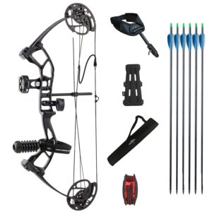 supreme youth compound bow package (black)