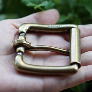 SENWA Vintage Brass Roller Square Buckle-1.6"(40mm) for 1.5"(38mm) Belt