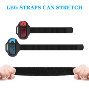 FANPL [2 Pack] Leg Strap for Nintendo Switch Sports Game Accessories/Ring Fit Adventure, Adjustable Elastic breathable Leg band for Switch & OLED Model Joy cons, Suitable for adults or children