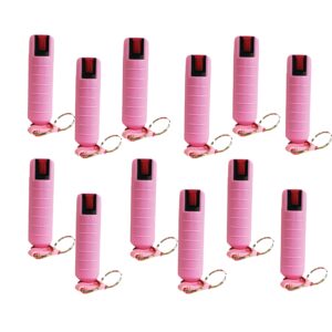 pink pepper shot 1.2% mc pepper spray bundle - lot of 12 as shown