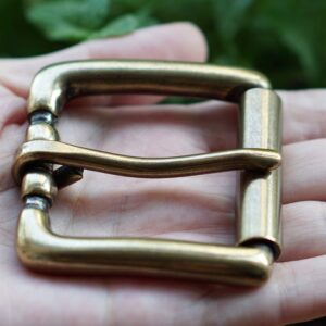 SENWA Vintage Brass Roller Square Buckle-1.6"(40mm) for 1.5"(38mm) Belt