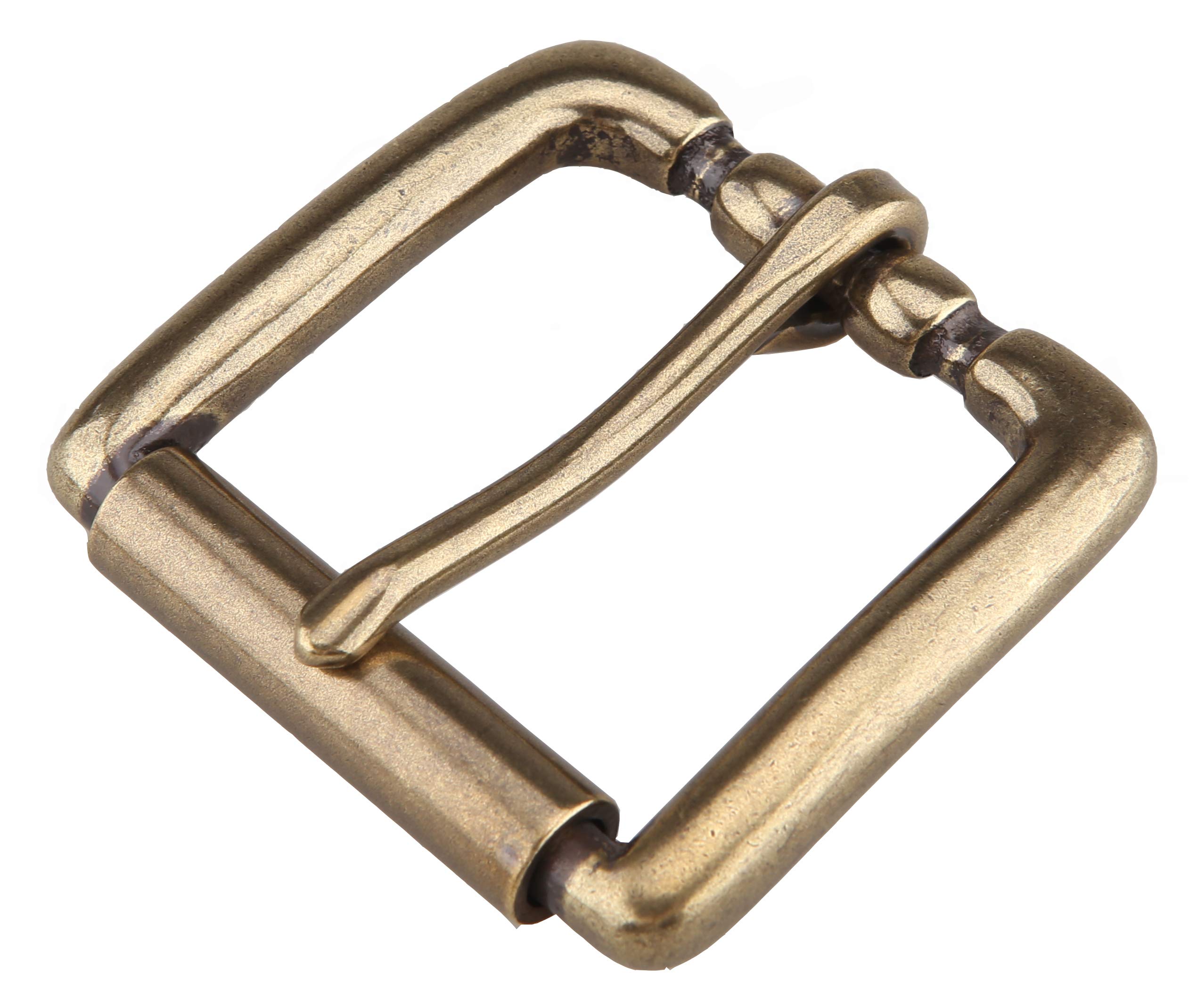 SENWA Vintage Brass Roller Square Buckle-1.6"(40mm) for 1.5"(38mm) Belt