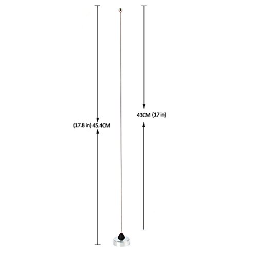 HYS NMO 2M VHF-Band Amateur Trunk/Hole Mount 144mhz(136-174Mhz) Antennas with Stainless Steel L-Bracket Hole & 13ft/About 4m RG-58 Coax Cable for Motorola Icom Vertex Blackbox VHF Mobile Radios