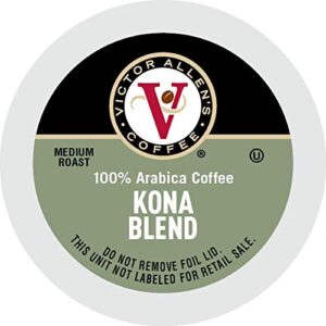 Victor Allen's Coffee Hawaiian Blend and Caramel Macchiato Single Serve K-Cup Coffee Pods | 80 Count