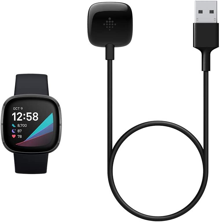 Fitbit Sense and Versa 3 Charging Cable for Smart Watch, Official Product