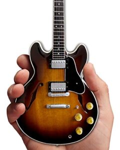 es-335 vintage sunburst guitar replica - 1:4 scale model mini guitar