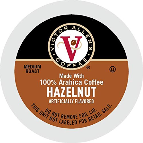 Victor Allen's Coffee Donut Shop and Hazelnut Blend Single Serve Coffee Pods for Keurig (80 Count + 42 Count)