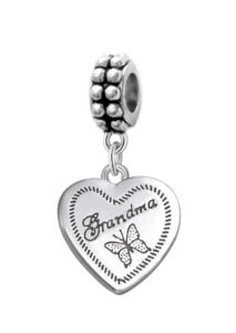 labenie dangle love grandma heart charm bead