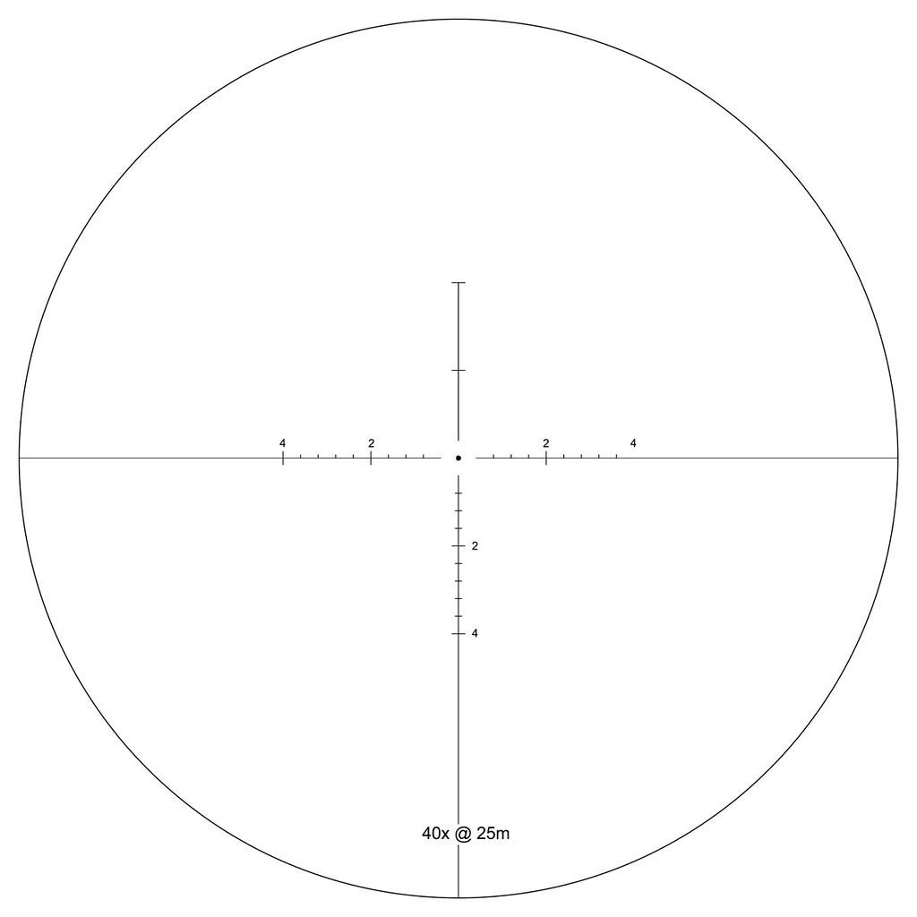 Vector Optics Sentinel-X 10-40x50, 30mm Tube, 1/8 MOA, Second Focal Plane (SFP) Riflescope