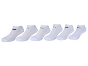 nike dri-fit everyday cushioned no-show ankle socks 6 pair (shoe size 5-7 / up to 3 year old)