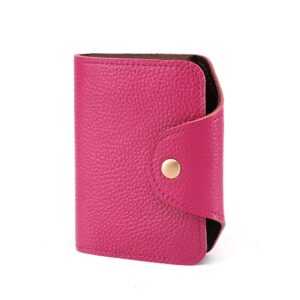 brass tacks leathercraft full leather card cases for men women 11 card position 10 colors small women's wallet (purple)