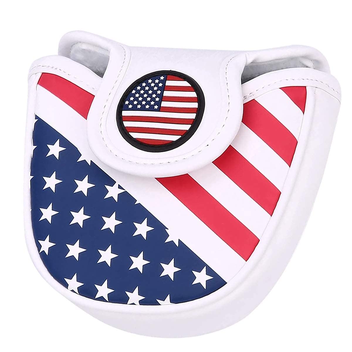 USA Mallet Putter Cover Headcover Magnetic Golf Head Covers Headcovers Club Protective Equipment for Scotty Cameron Odyssey Two Ball Taylormade Durable