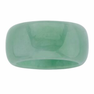 palmbeach round genuine green jade eternity ring sizes 6-10 size 8