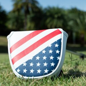 USA Mallet Putter Cover Headcover Magnetic Golf Head Covers Headcovers Club Protective Equipment for Scotty Cameron Odyssey Two Ball Taylormade Durable