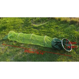 jweemax Fish Cage, 2m/2.5m/3m Collapsible Fish Net Cage Fishing Tool for Keeping Lures Crayfish Crab