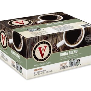 Victor Allen's Coffee Hawaiian Blend and Caramel Macchiato Single Serve K-Cup Coffee Pods | 80 Count