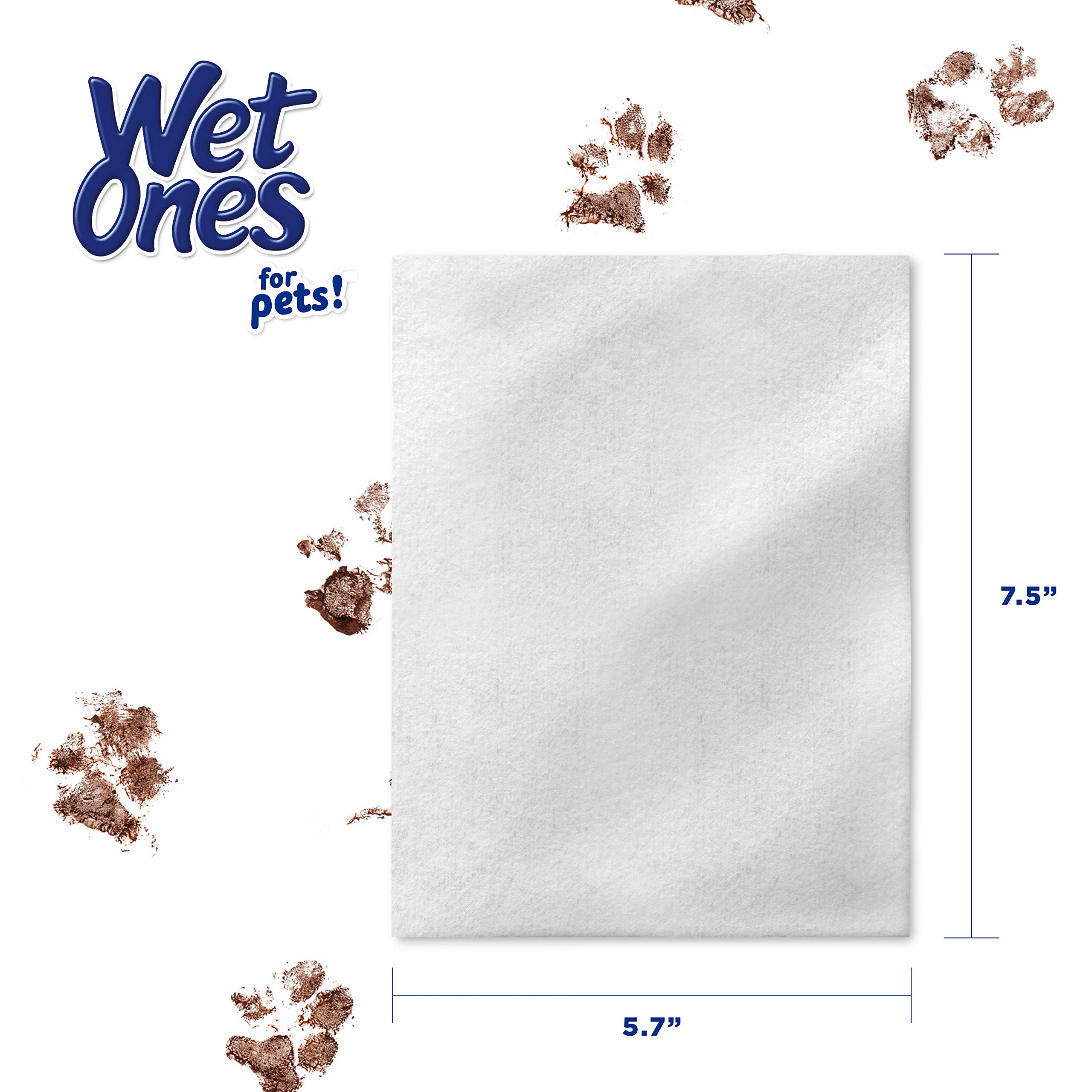 Wet Ones for Pets Desmellizing Multi-Purpose Dog Wipes with Baking Soda Dog Desmellizing Wipes for All Dogs in Tropical Splash Scent, Wet Ones Wipes for Desmellizing Dogs| Hundred Ct Pouch Dog Wipes