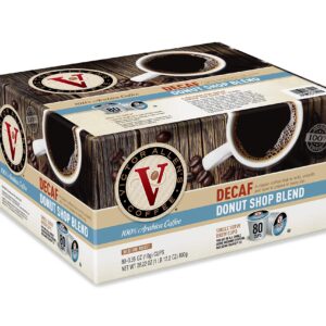 Victor Allen's Coffee Decaf Donut Shop Blend (80 Count) and Variety Pack (42 Count) Single Serve Coffee Pods for Keurig