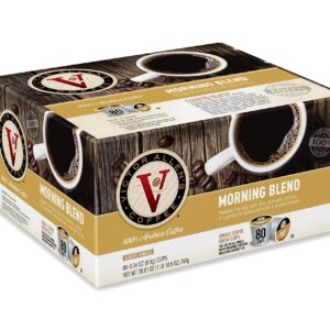 Victor Allen's Coffee Morning Blend and Decaf Donut Shop Blend Single Serve Coffee Pods for Keurig Brewers