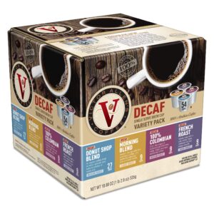 Victor Allen's Coffee Decaf Donut Shop and Variety Pack Bundle, 80 + 54 Count