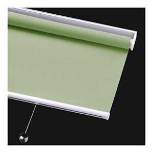 jianfei roller blinds, hand pull automatic lifting curtain kitchen waterproof oil bathroom privacy protection shade 2 colours, customizable (color : green, size : 80cmx90cm)