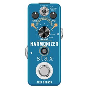 stax harmonizer guitar pedal digital guitar effect pedal harmony pitch shifter detune for electric guitar bass mini size true bypass