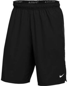 nike flex woven men's training shorts no pockets nkaq3496 010 black