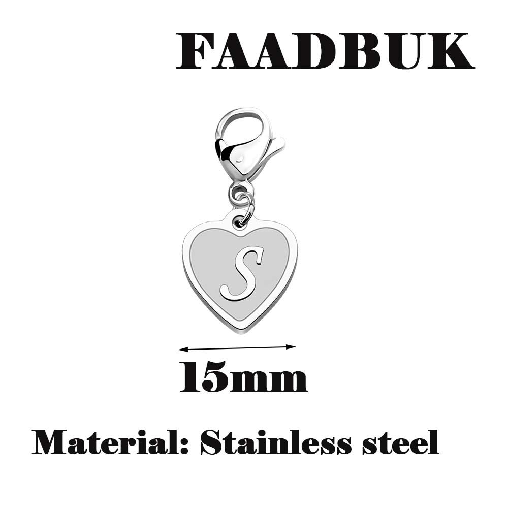 FAADBUK Initial Heart Charm (S)