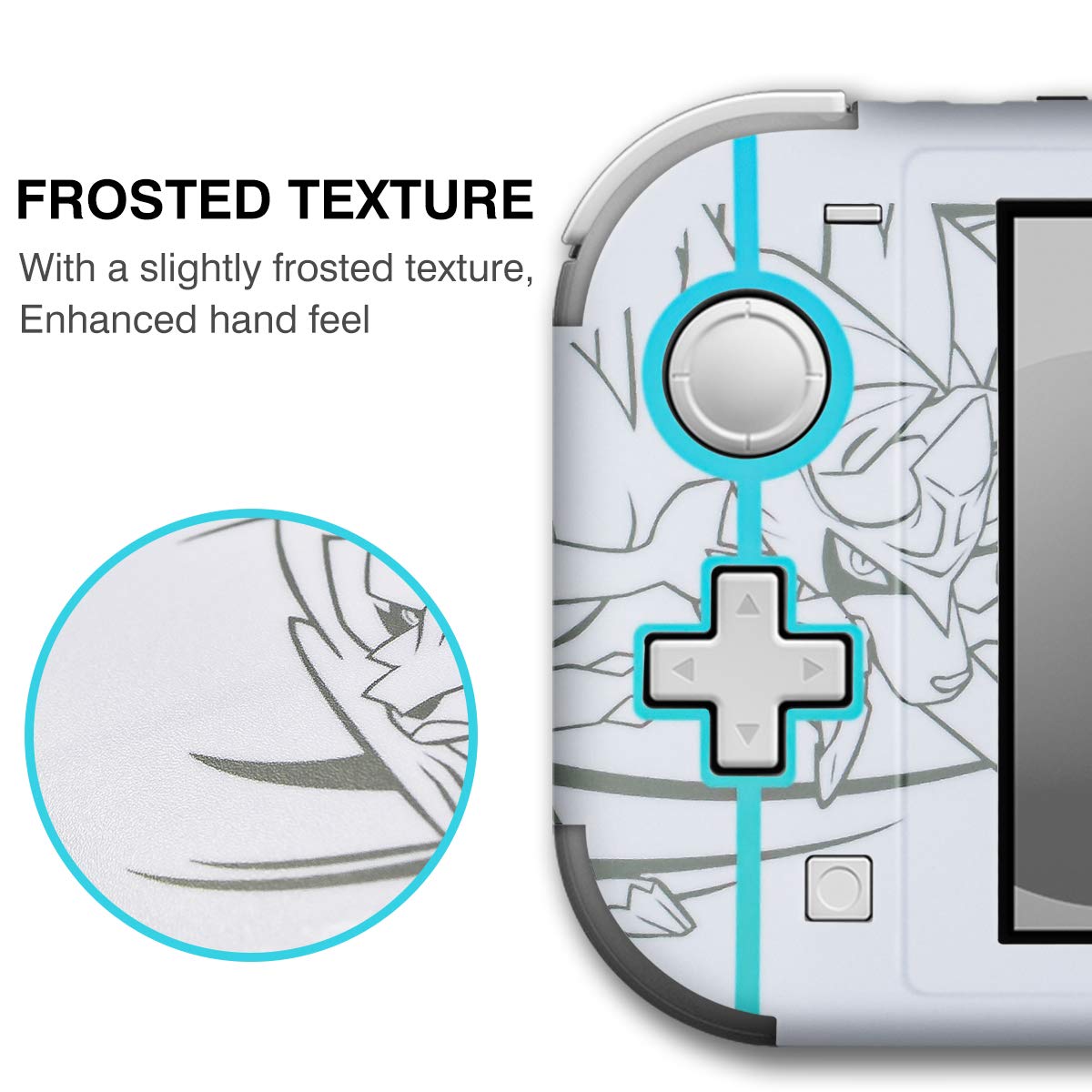 DLseego Switch Lite Skin Cool Pattern Full Wrap Skin Protective Film Sticker Design for Switch Lite-Gray