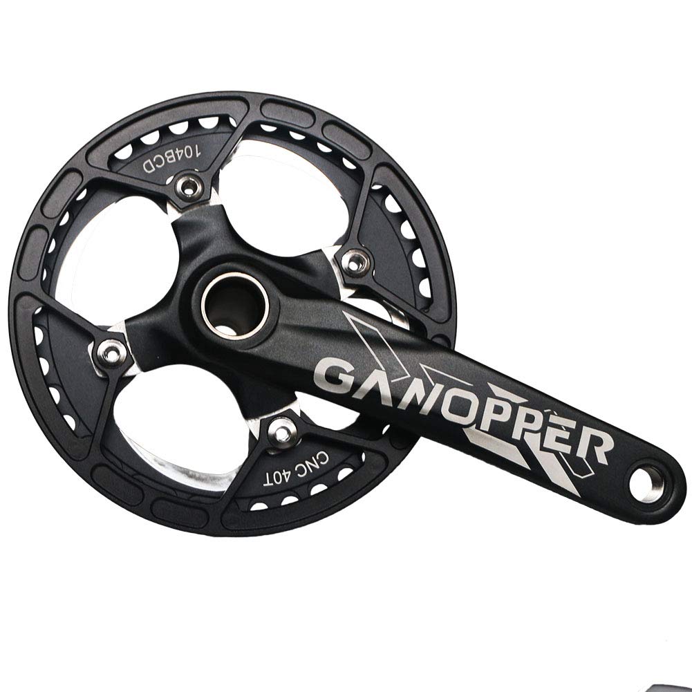 GANOPPER 36 38 40 42 Tooth Bike Oval Chainring Guard 104BCD Mountain Bike Chain Bashguard Sprocket Protector for MTB BMX Road Bike Chain Bash Guard