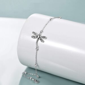 ONEFINITY Dragonfly Bracelet Sterling Silver Dragonfly Bracelet Dragonfly Jewelry for Women Gifts