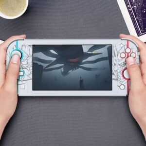 DLseego Switch Lite Skin Cool Pattern Full Wrap Skin Protective Film Sticker Design for Switch Lite-Gray