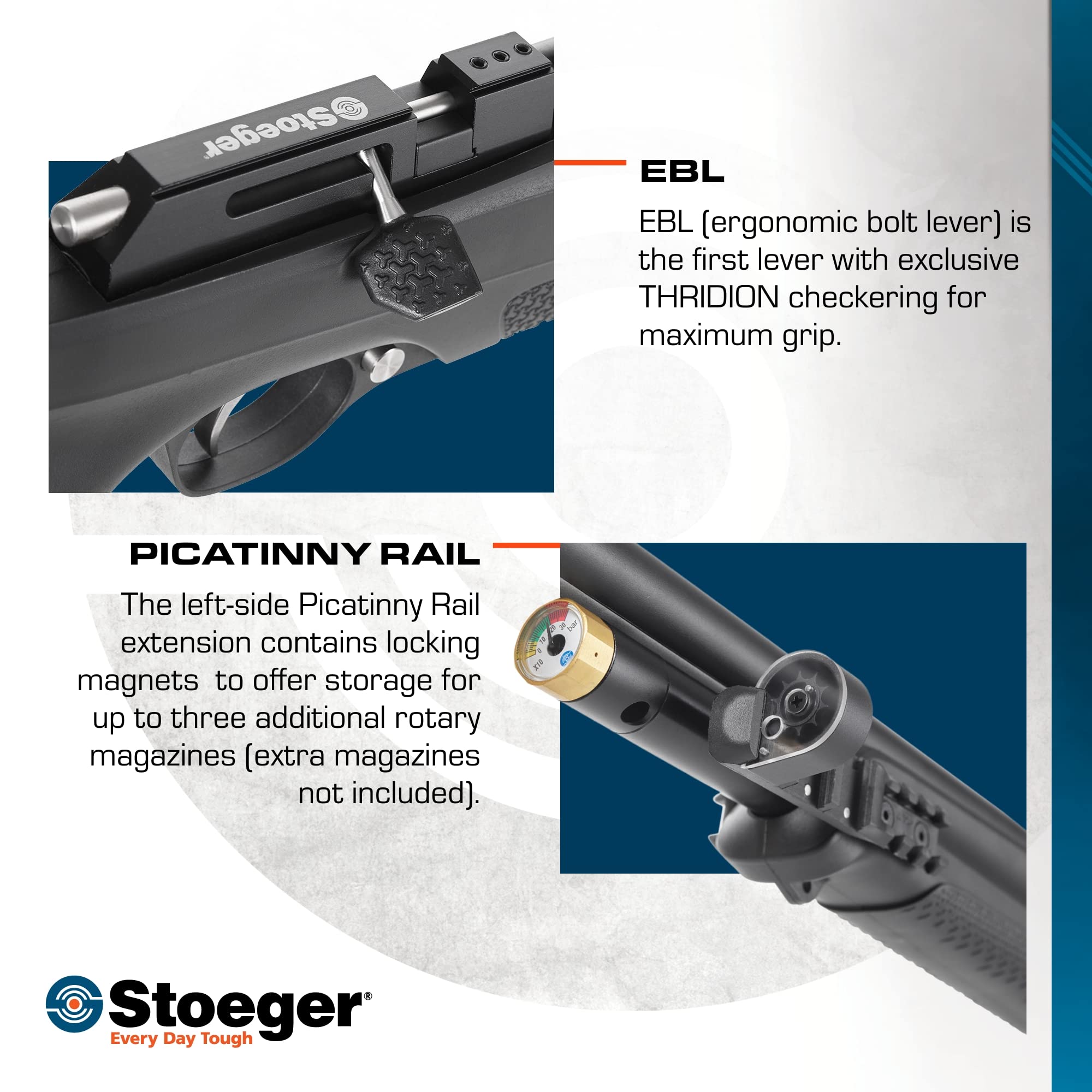 Stoeger XM1 Airgun + Scope - .177 Caliber - Black Synthetic with Fiber-Optic Sights and 4 x 32 Scope