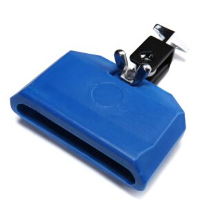 jam block, blue musical percussion block, latin drum instrument, plastic