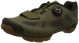 giro rincon men clipless mountain bike shoes - olive/gum (2021), 43