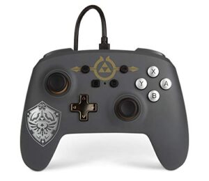 powera enhanced wired controller for nintendo switch - hylian shield