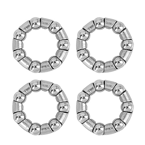 X AUTOHAUX 4 Pcs 4.76mm x 7 Ball Bearings Cages Crank Bearings Wheel Bearing Retainer for Bicycle