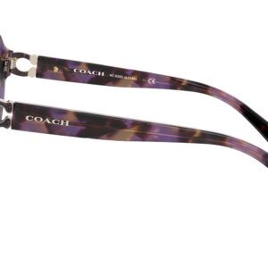 Coach HC8292 Sunglasses, Purple Tortoise/Purple Pink Gradient, 56 mm