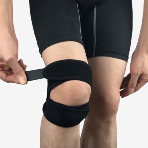 ankomina 1 pair patella knee strap for women men pressurized knee pain relief knee wrap sleeve support bandage pad elastic knee braces kneepad for tennis cycling football injury recovery