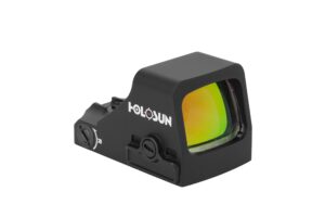 holosun hs507k x2 multi-reticle red 2 moa dot & 32 moa circle open reflex pistol sight - durable shake-awake parallax-free aluminum sight for subcompact handguns