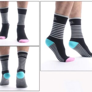 GuaziV Colorful Compression Cycling Socks for Men & Women - Perfect for Hiking, Running, Traveling, and Climbing L