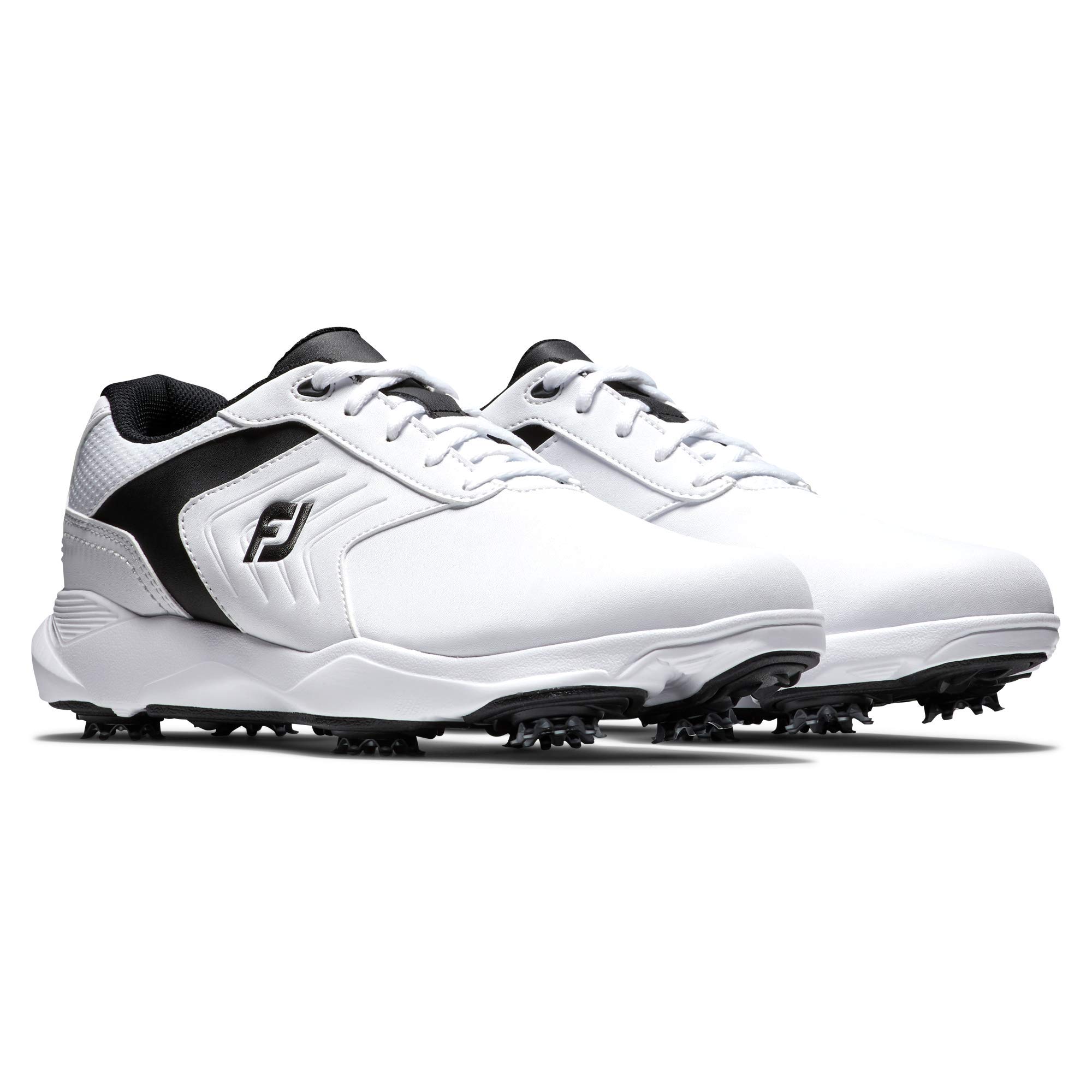 FootJoy Men's eComfort Previous Season Style Golf Shoe, White, 9 Wide