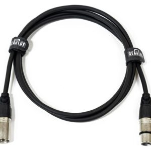 Gearlux 6.5-Foot 3-Pin Male-to-Female DMX Cable - 5 Pack